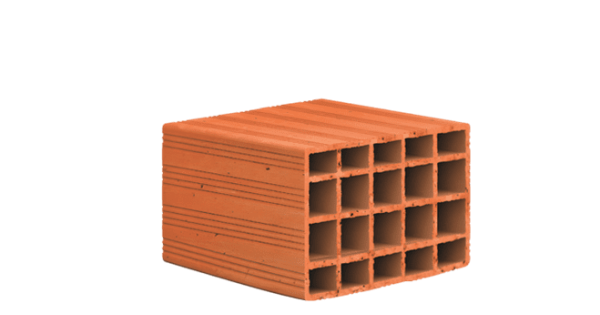235 x 240 x 185 mm Ebatlarında Yatay Delikli Tuğla