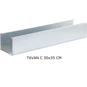 ALÇI LEVHALAR İÇİN GALVANİZLİ SAC TAVAN PROFİLLERİ