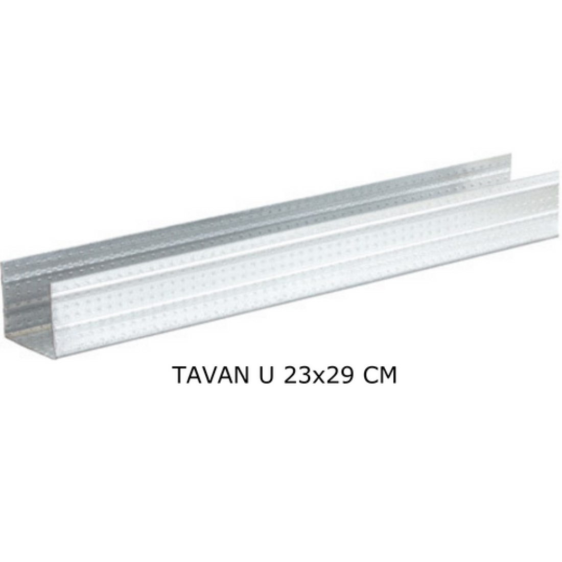 All Alçı - Tavan U Profil 0,45 mm - (Boyut: 22/28/22 mm) (Tu Profili)