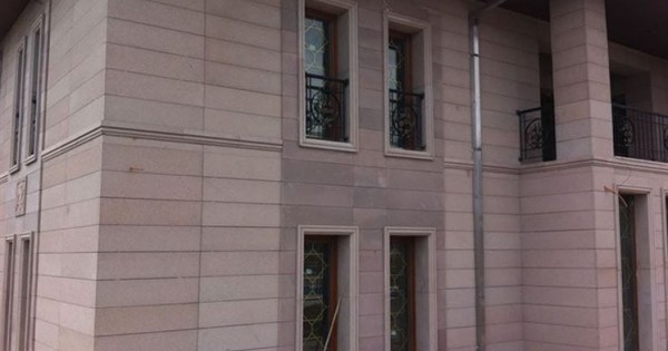 Andezit plaklar ile cephe kaplaması yapılması (3x40x80 cm) (mekanik ...